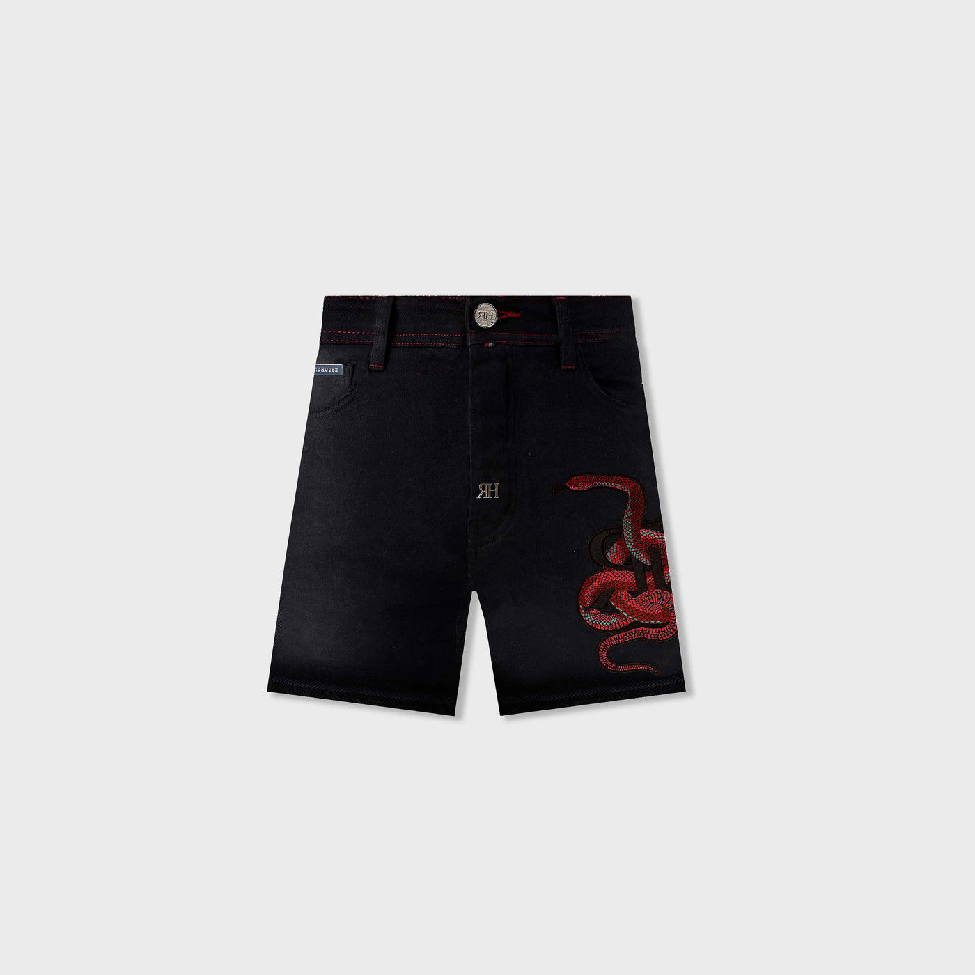 ЯH SNAKE SHORTS | DARK BLACK